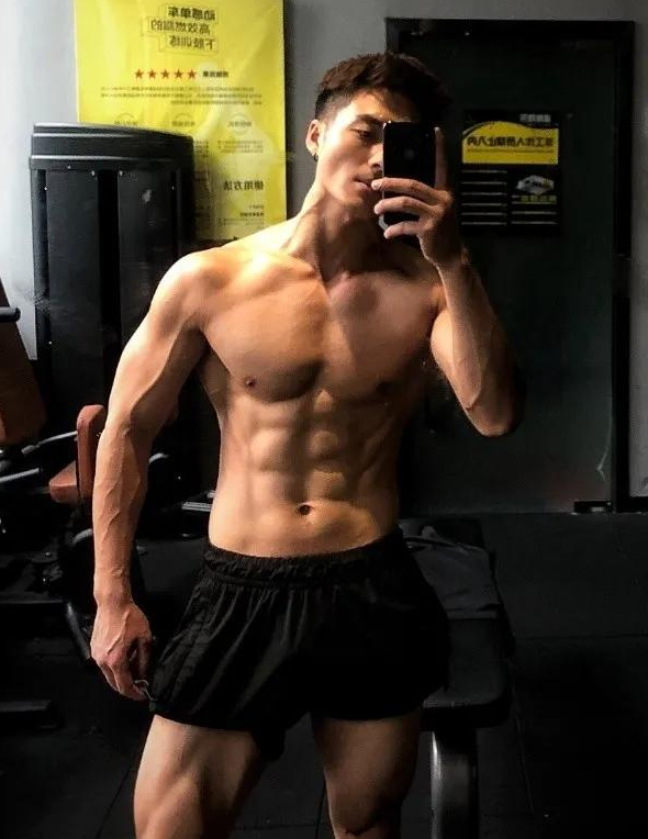 The 26-year-old guy works hard to get a perfect figure. The muscle ...