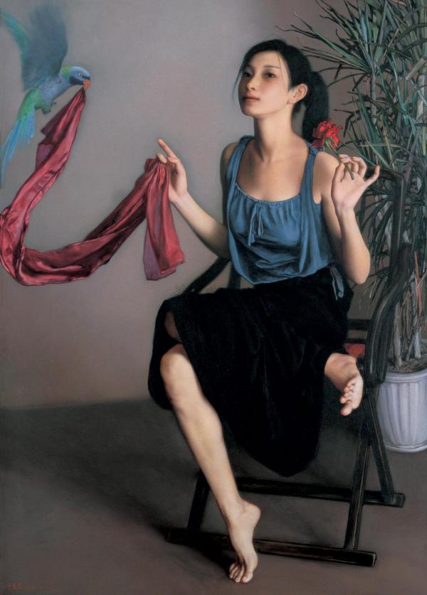 Realistic oil painting representative Li Guijun Character Oil Painting ...