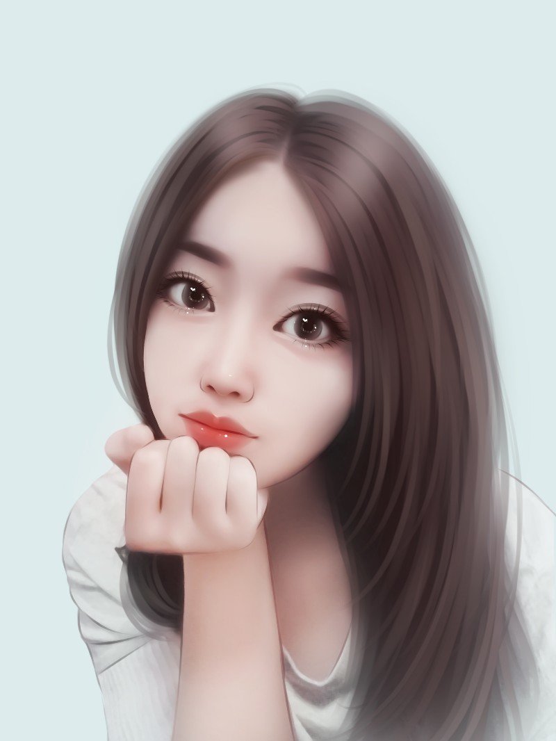 Let's change to a new avatar. Fashion and good-looking girls' hand ...