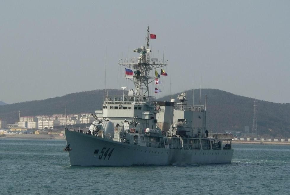 Lushun Ship 544: The first frigate with helicopters, the first naval ...