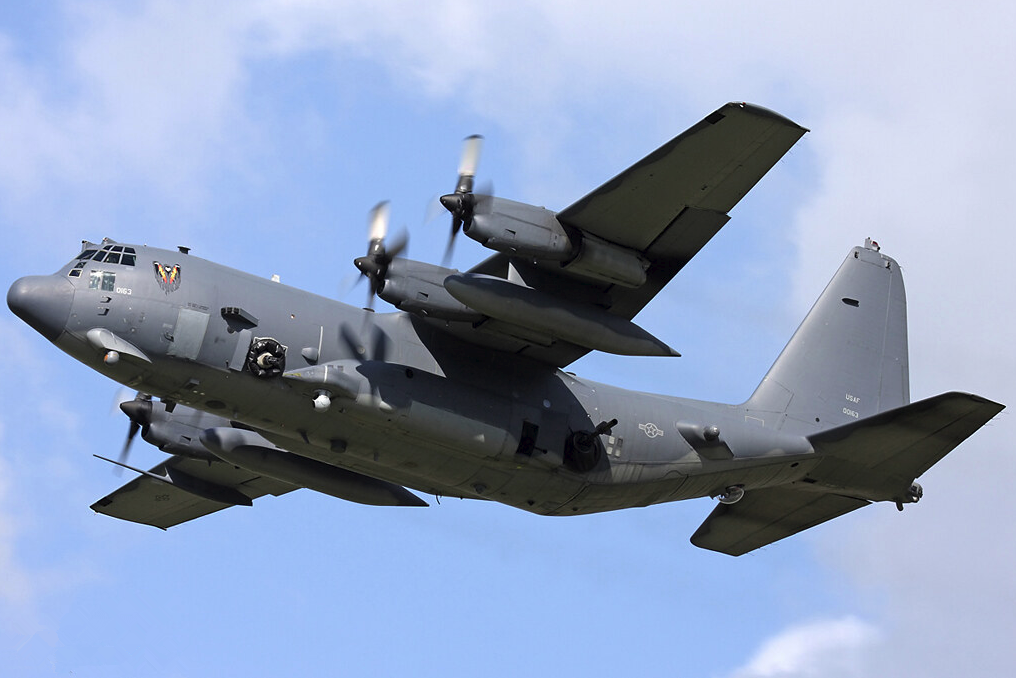 The American Air Force's unique support platform, the AC-130 "long gun ...