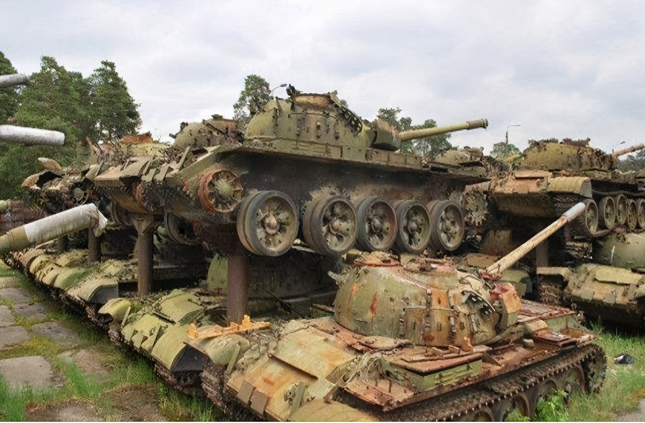 The tank was decommissioned and abandoned in the wild, and the ...