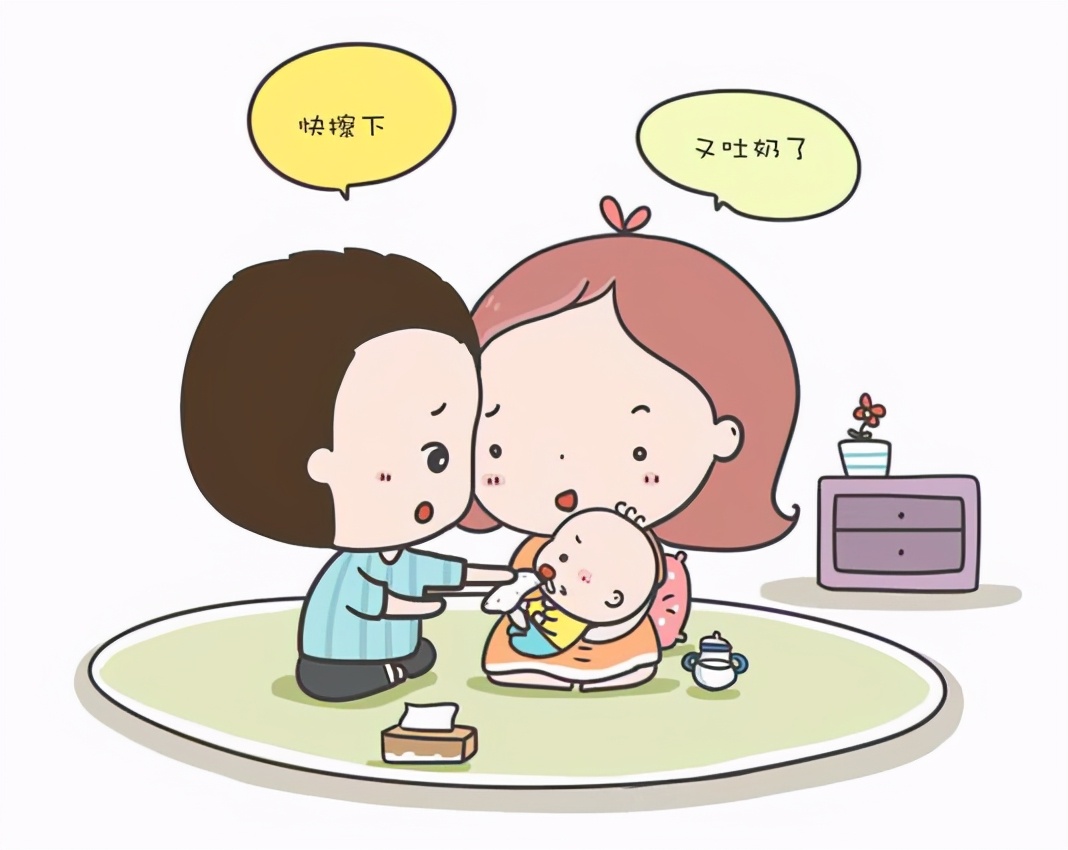 My baby spit up milk and scared his parents. What are the symptoms of ...