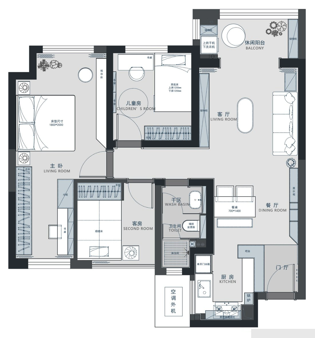 Her family's 89 square meters is a modern and light luxury, which has ...