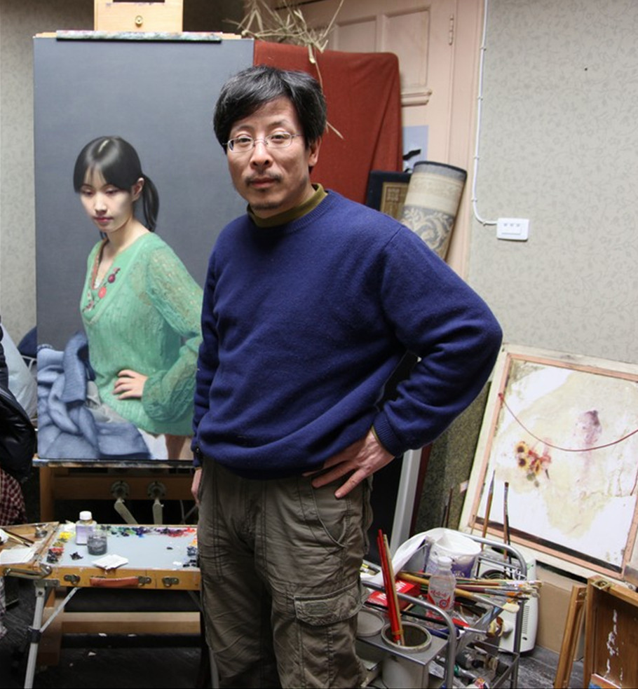Super-realistic painter Leng Jun: Comparable to a human camera, a ...