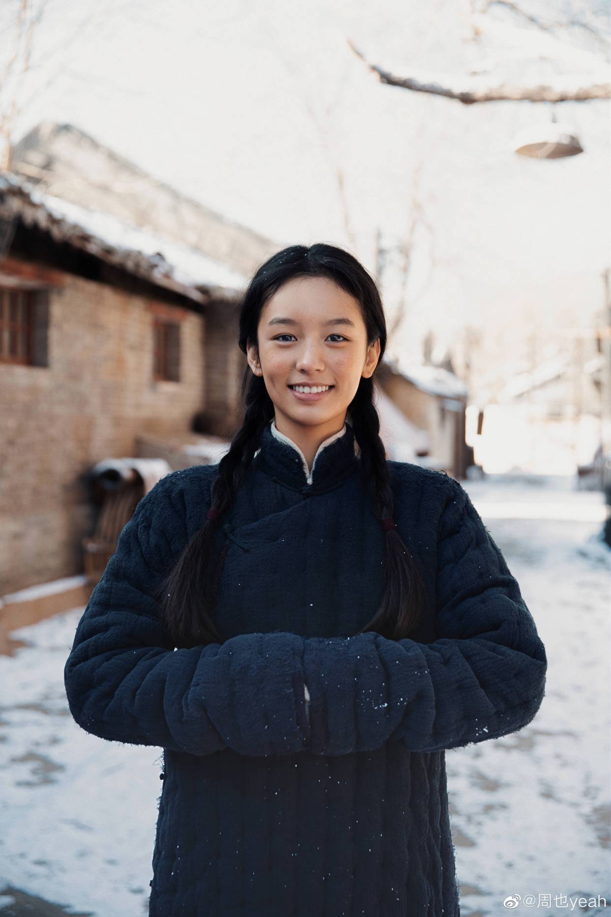 Zhou also has realistic frostbite makeup, the beauty is even so good ...