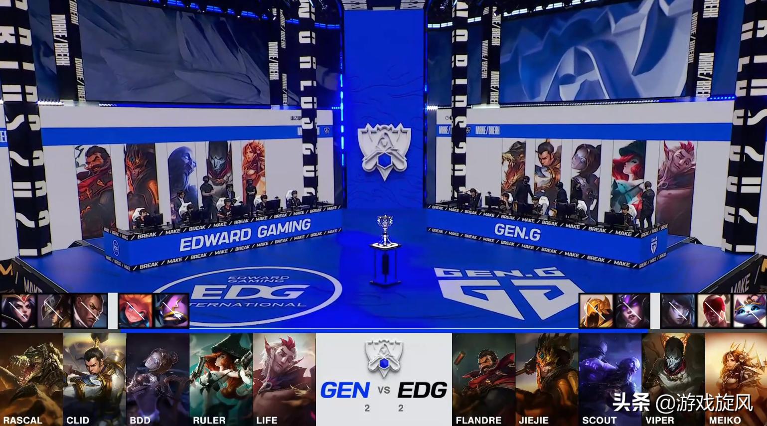 LOL: EDG crushed GEN to the final with zero errors, Clid Blind Monk-Ban retired on the spot - iNEWS