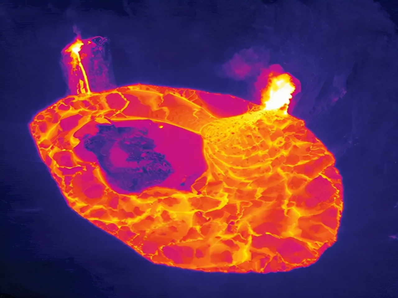 Volcanoes erupt frequently in Japan, FLIR A70 with the highest ...