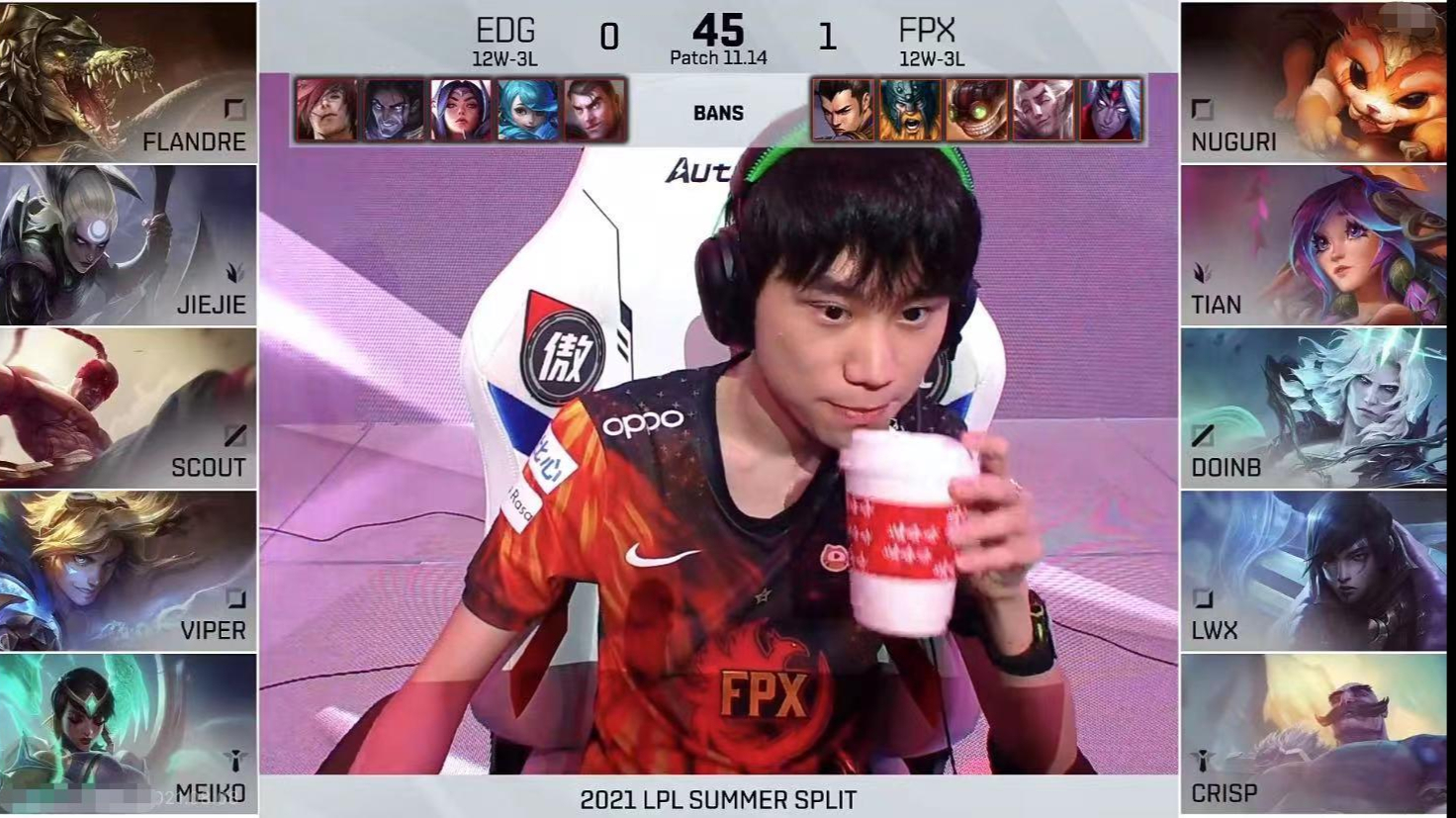 FPX won the first place without fear of RNG!Doinb booked the season MVP in advance, but EDG was ...