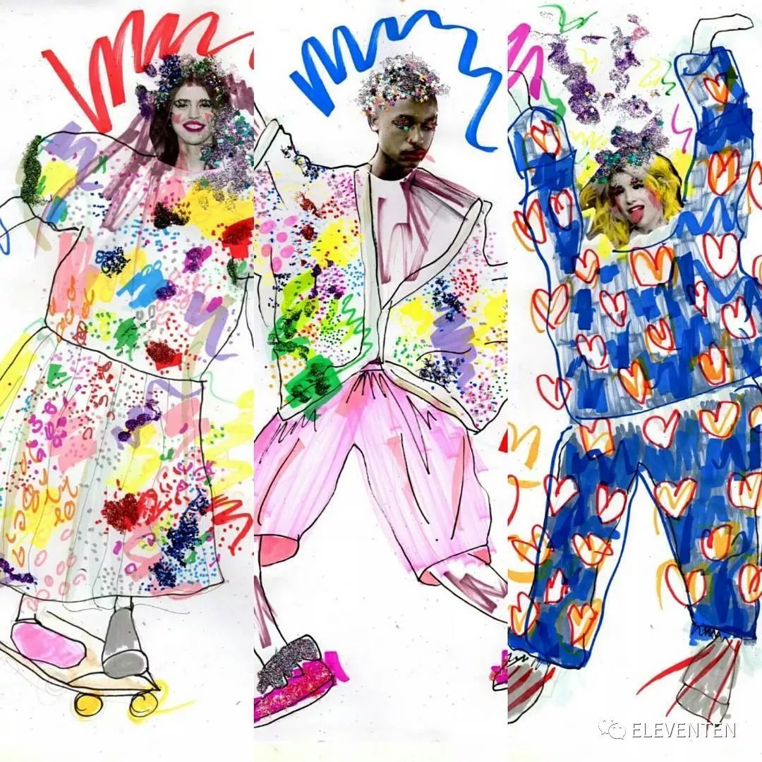 Fashion illustrator's grotesque aesthetics, painted like this, Saint ...