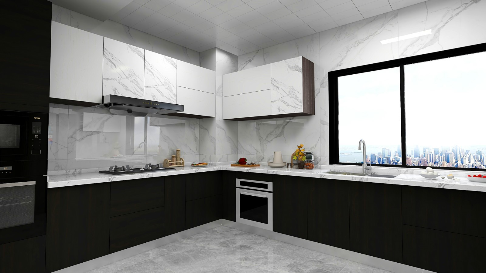 Light luxury style 120 square meters three bedrooms - iNEWS
