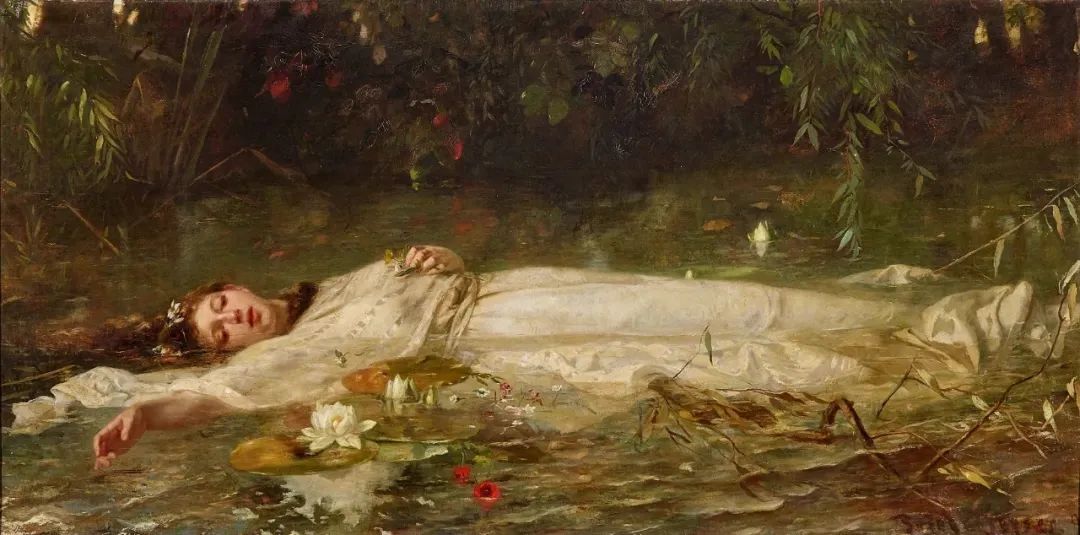 "Ophelia" John Everett Millay, a tragic woman in a Shakespearean play ...