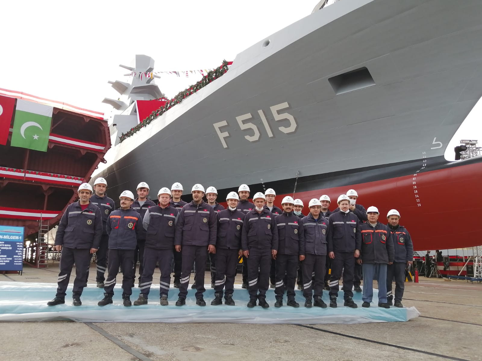 Turkey's new frigate was launched, equipped with domestically produced ...