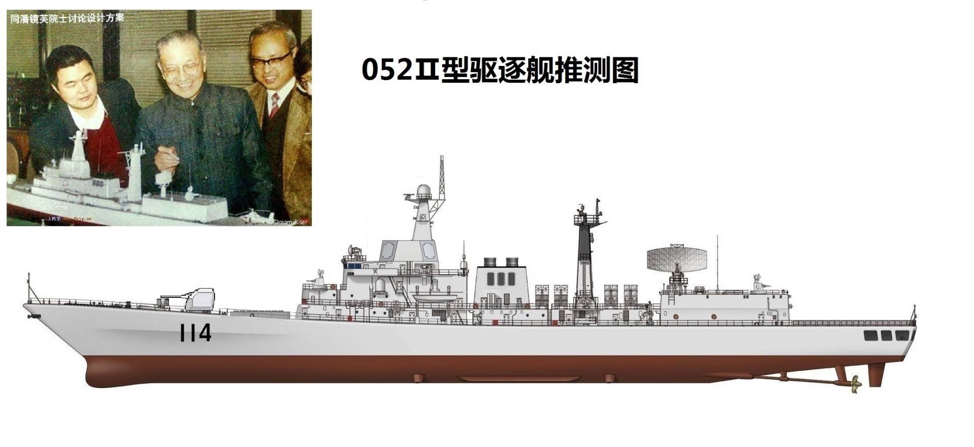 The navy's most risky attempt, 052C placed 6 orders at a time, and also ...