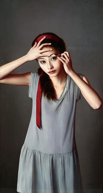 Realistic oil painting representative Li Guijun Character Oil Painting ...