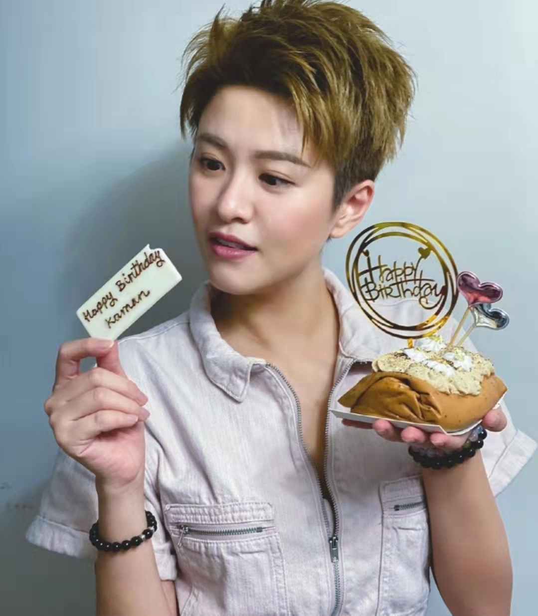 Good things are coming?TVB urges Xiaohua Jiang Jiamin to be celebrated by her boyfriend outside ...