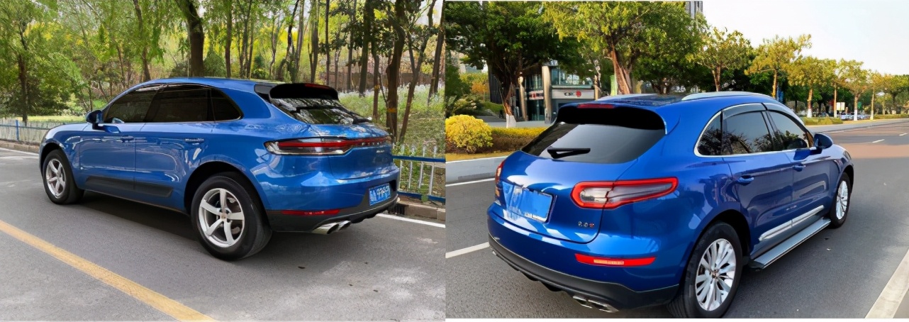 Zotye SR9 met macan, the "same model" blue 2.0T, the two owners were happy after meeting - iNEWS