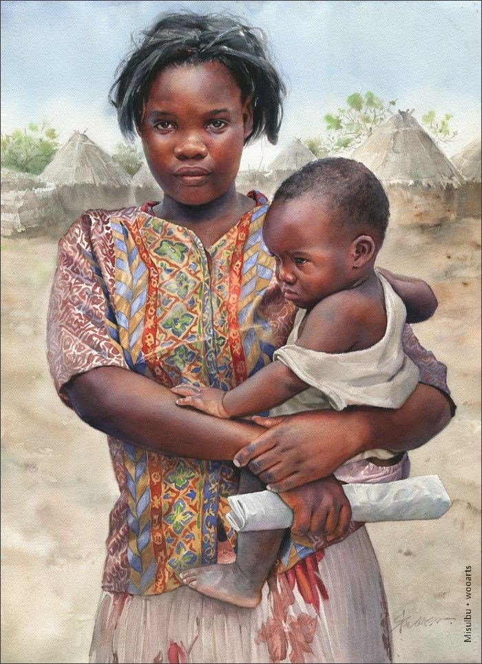Stunning watercolors and oil paintings from Misulbu Gallery, South ...