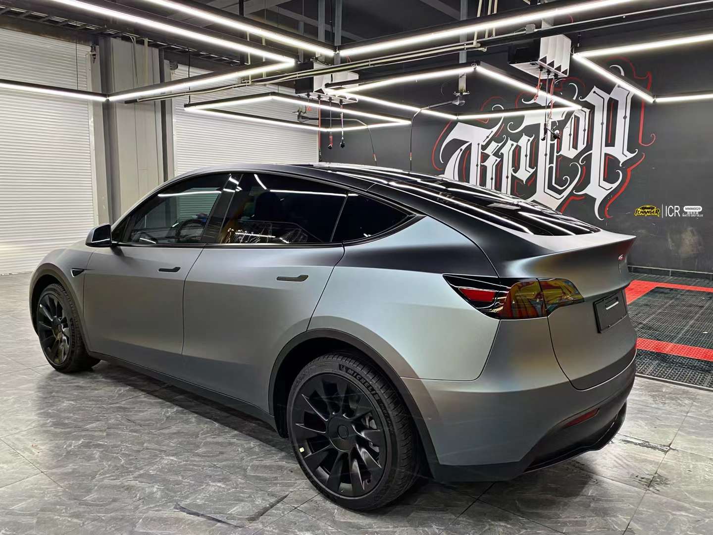 Tesla model Y car body film Ichanger (ICR) changer to change the color ...