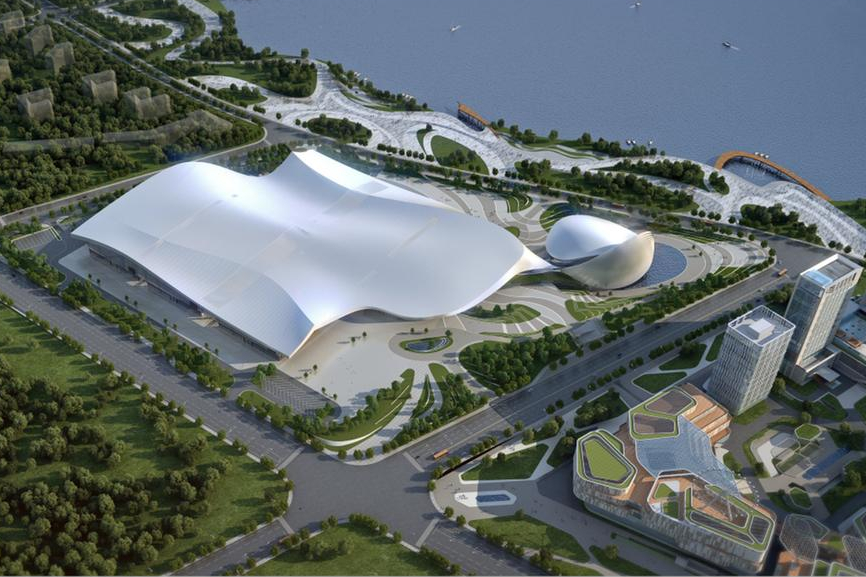 Yantai is built in a city landmark, which has been spent 2.7 billion ...