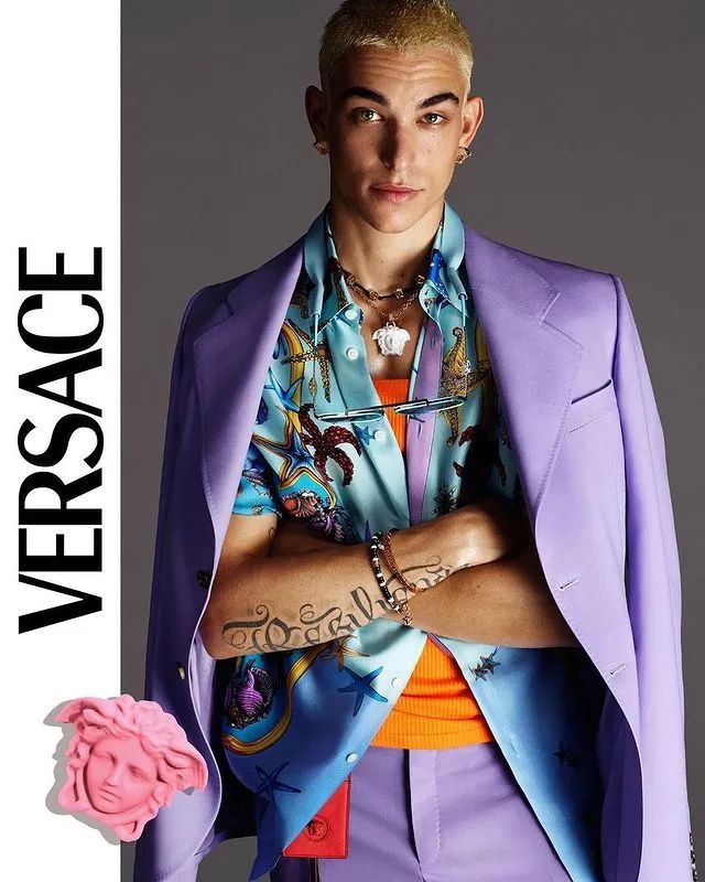 He is the newest male model face of VERSACE, only five months after his ...
