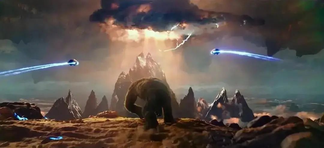 Showdown of the century!Titan behemoth cool movie "Godzilla vs. King ...