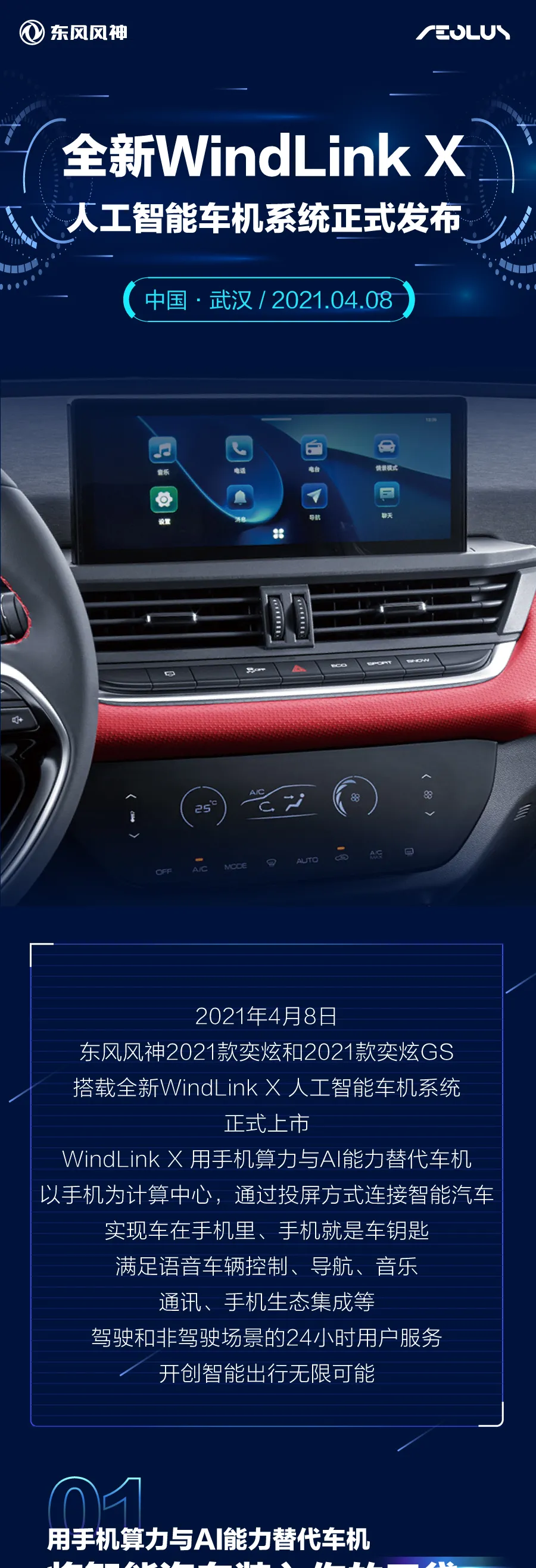 全新WindLink X人工智能車機系統正式發布 - 資訊咖