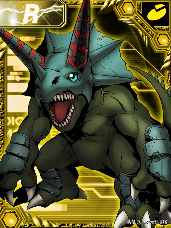 Digimon: Digimon with three horns, and then evolved into the four ...