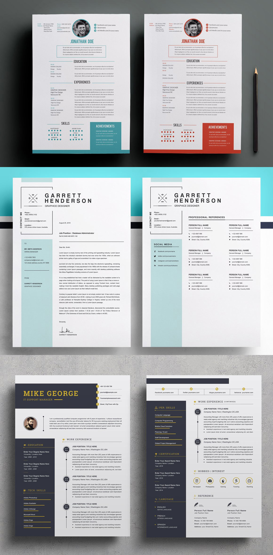 Resume design abroad!Grid design - iNEWS