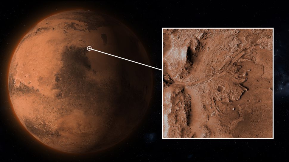 The rover sent back the picture, showing three side-by-side impact ...