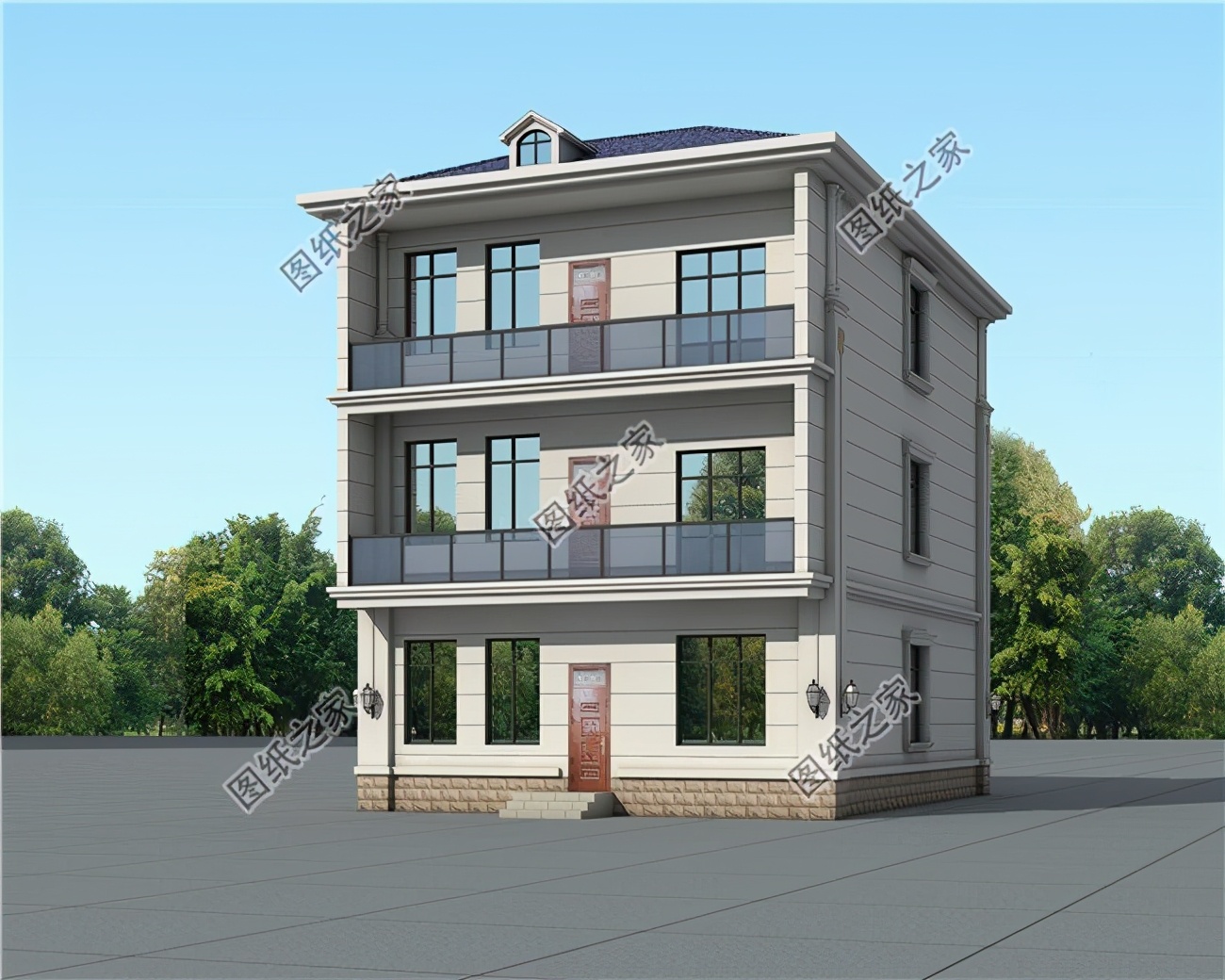 10x15 meters from the design of the building, the third floor of the ...