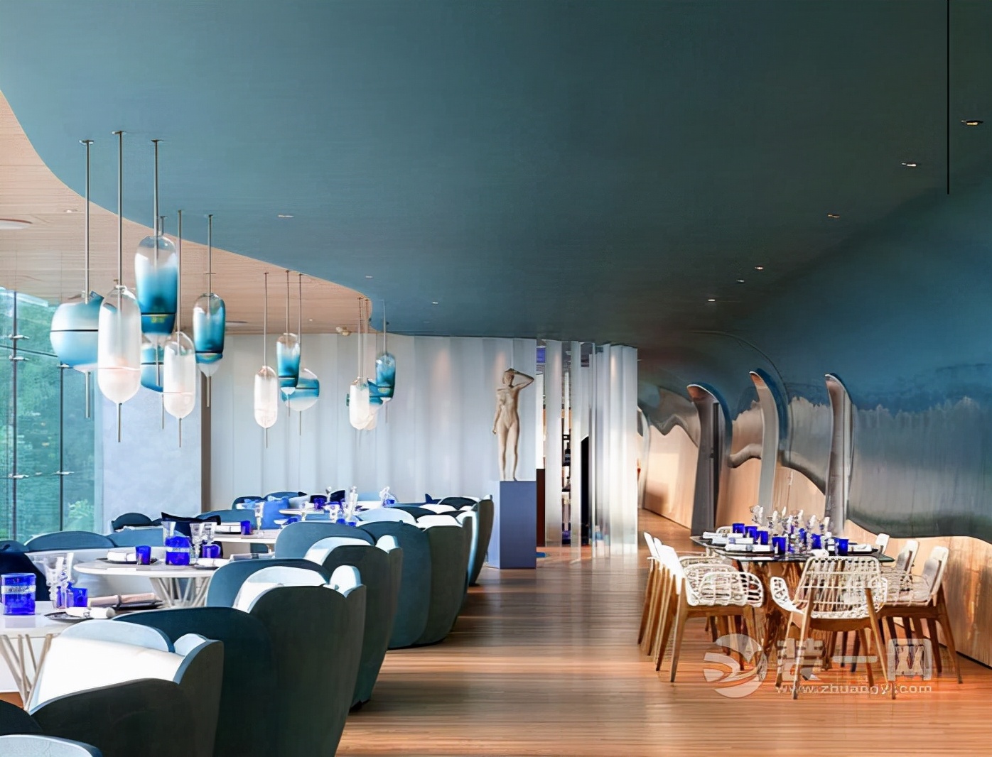 Restaurant decoration and color, the restaurant color matching skills ...
