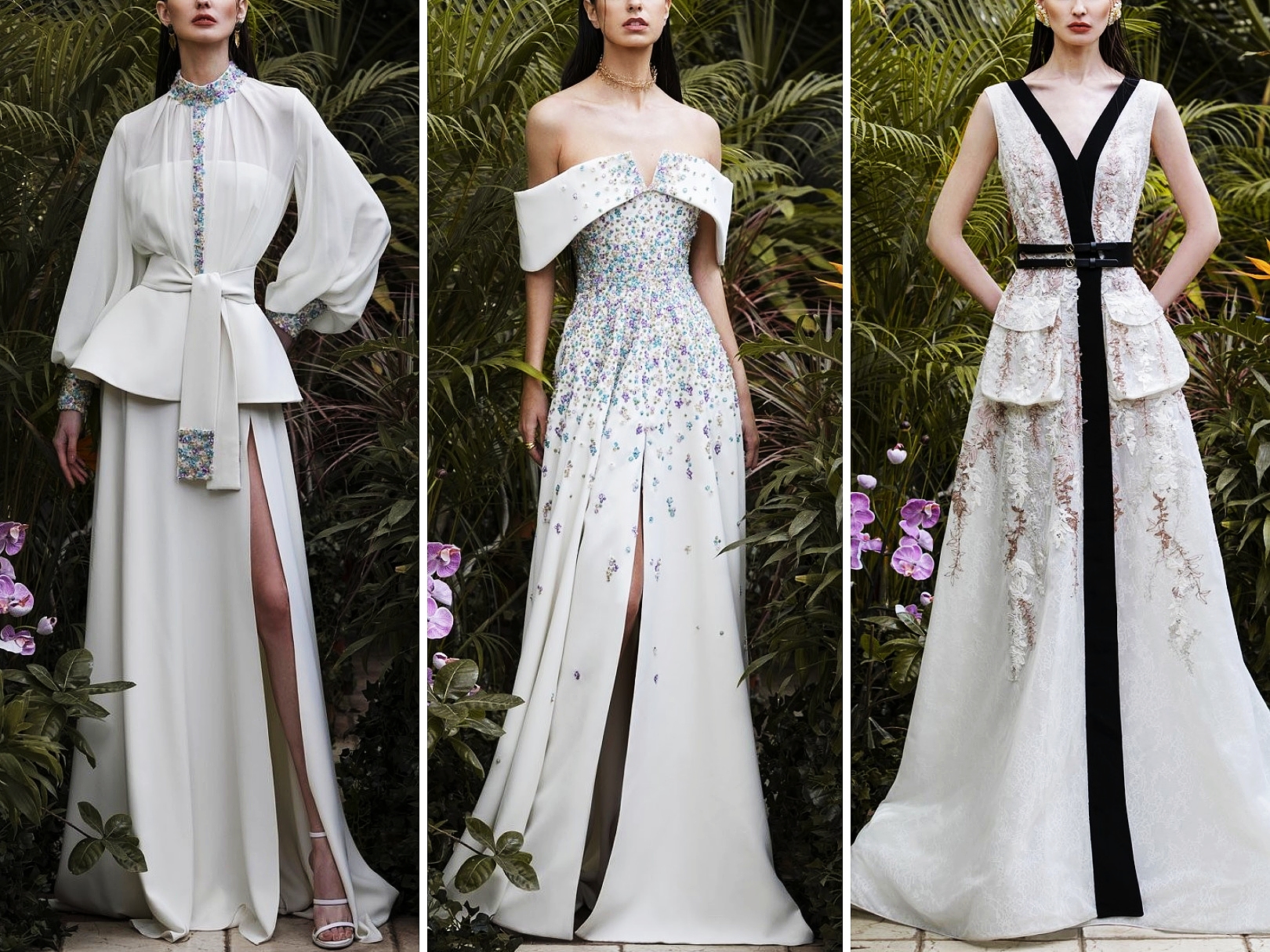 Saiid Kobeisy gorgeous beaded embroidered dress: three-dimensional ...