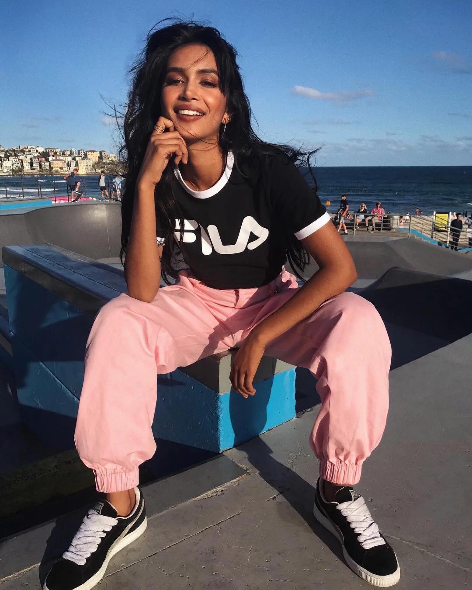 Bangladeshi Mishti Rahman chocolate-skinned mixed-race beauty with ...