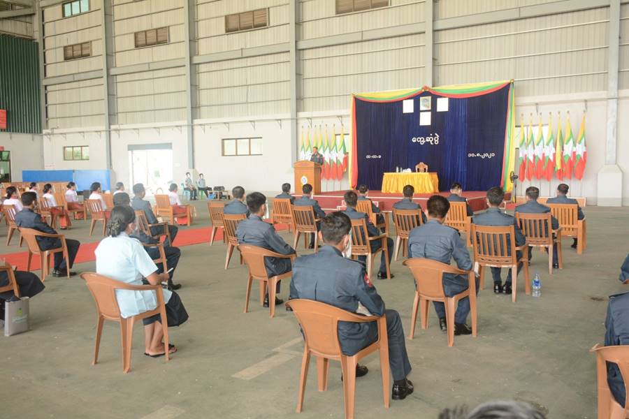 The commander of the Myanmar Air Force, General Maung Mong-jue ...