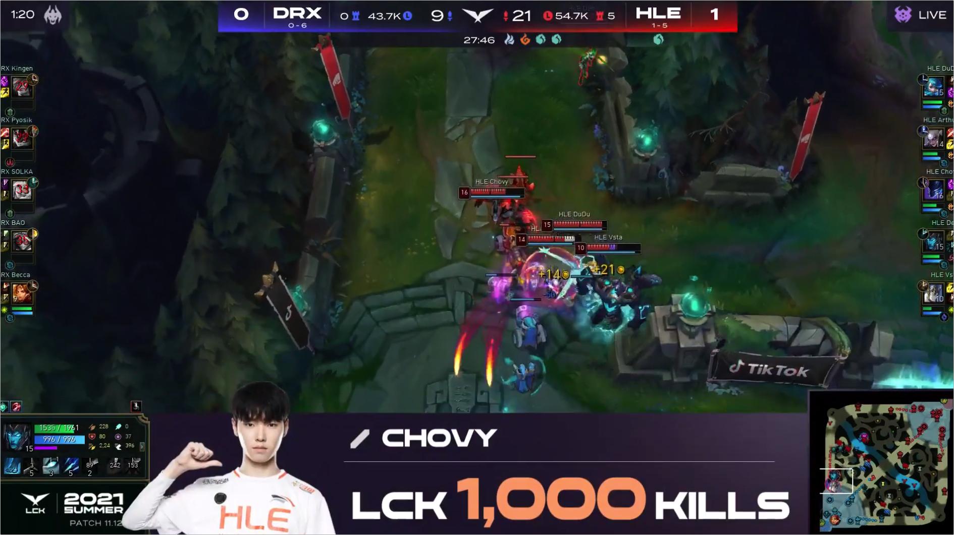 Chovy: I want to kill with 1500 and 2000 in the future. Carry's burden is pressure, but also ...