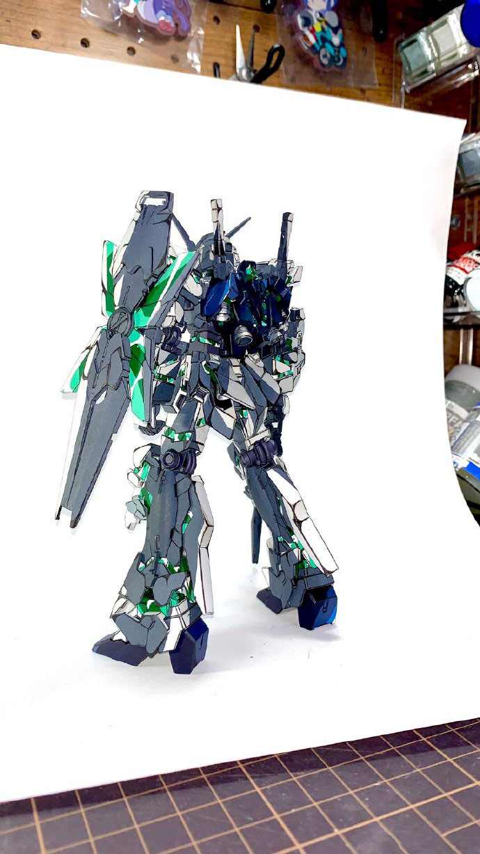 Are you sure it's not an illustration?Unicorn Gundam Model in 2D ...