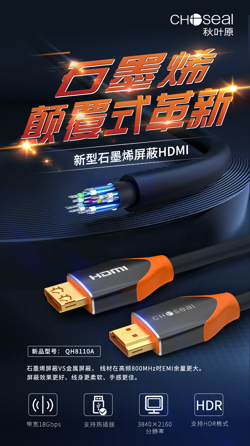 "New product launch" Akihabara's new graphene shielded HDMI cable is ...