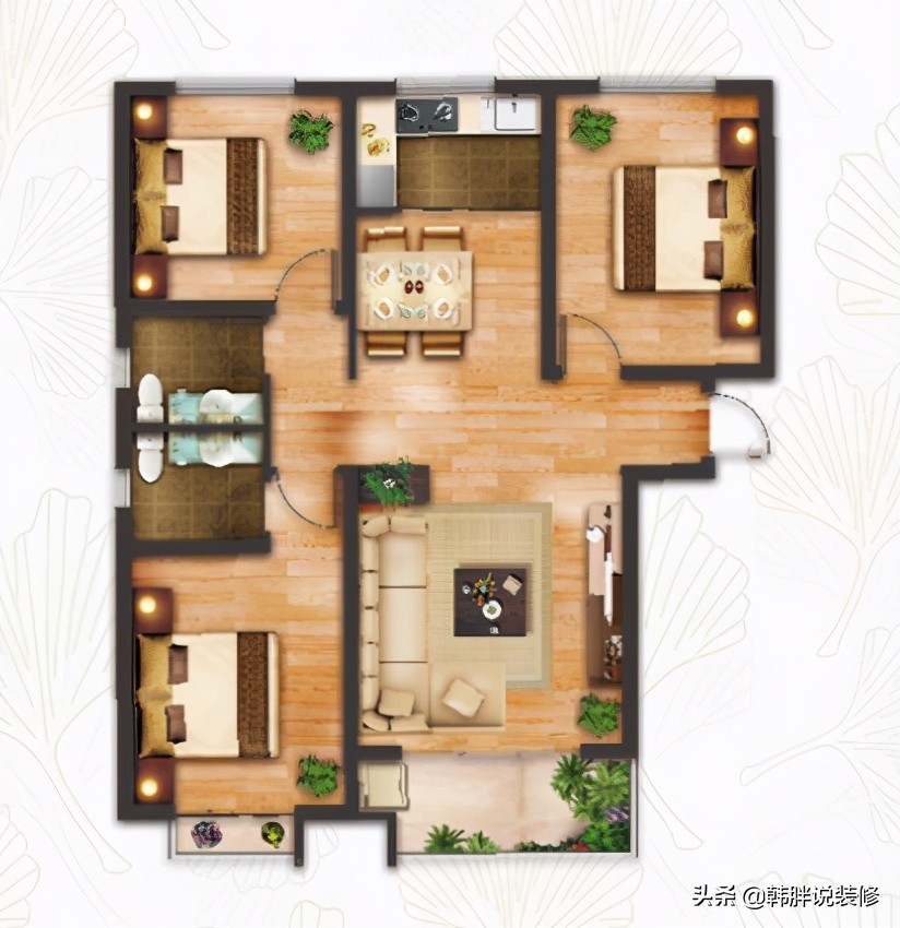 After reading this three-bedroom house of 120 square meters, I found ...