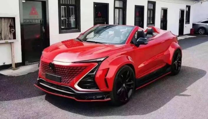 Changan UNI-T convertible version appeared on the street, with Blue ...