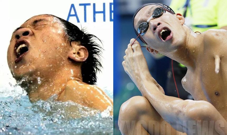 Inspirational picture of the Paralympic Games: Swimming pool armless ...