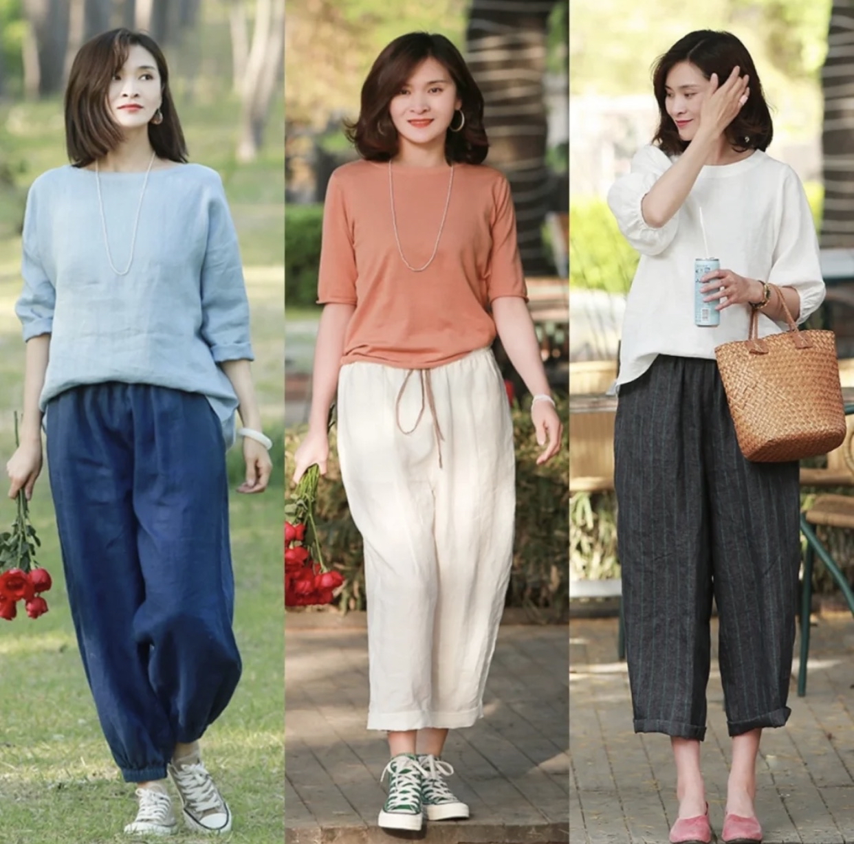 When women reach middle age, they prefer to wear simple styles, simple ...