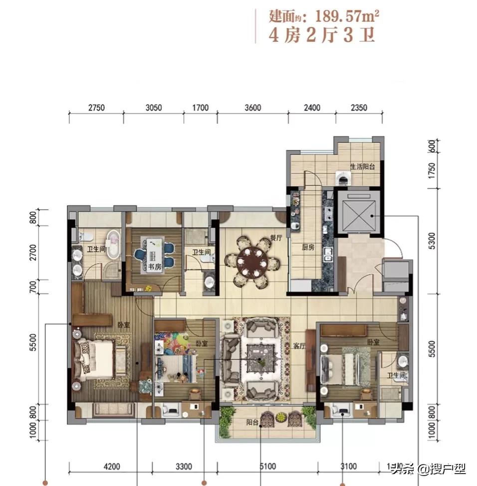 190 square meters of well-recognized apartment with a sense of home and ...