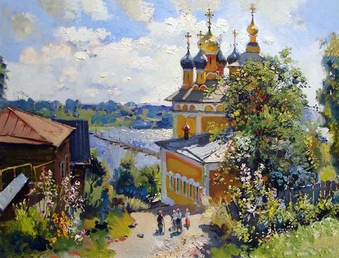 Lieutenant Art: This Ukrainian painter Anatoni's landscape oil painting ...