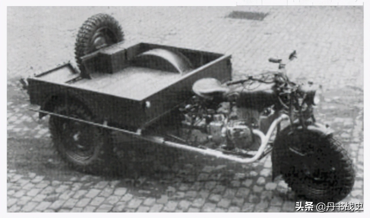 The World War II Belgium military three bunge fn tricar, the truck is ...