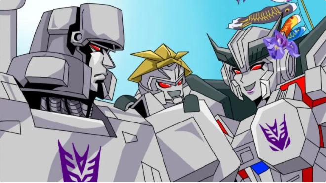 Transformers-Megatron's girlfriend Megatron and her men - iMedia