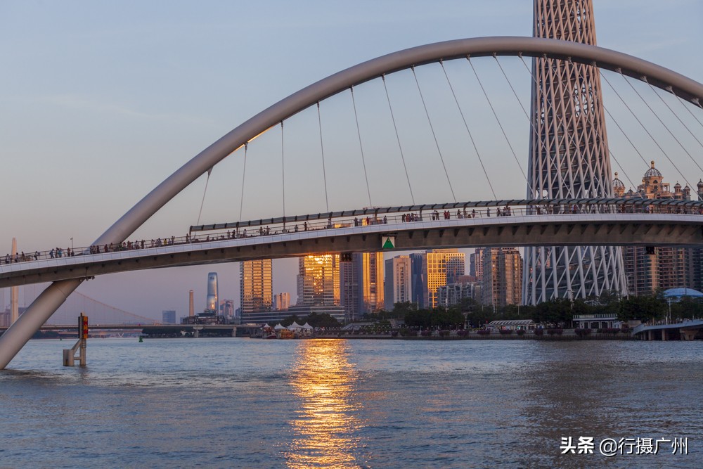 Guangzhou lens: "Looking down at the sunset" at Haixinqiao's camera ...