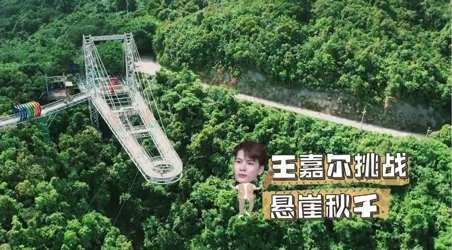 "Running Man 9" Wang Jiaer challenged the cliff swing, reminiscent of ...