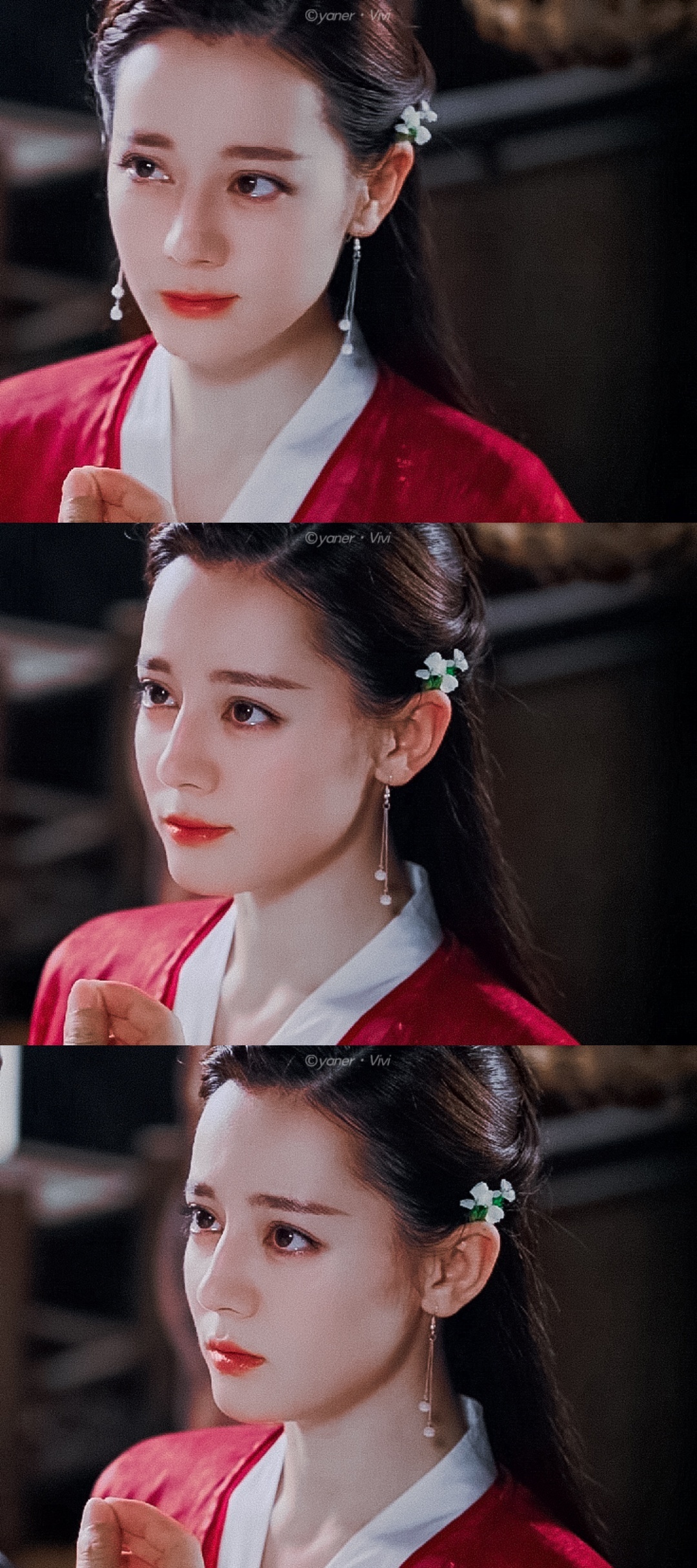 Di Lieba's red costume style, Bai Fengjiu, Lie Ruge, Fox Demon Little ...