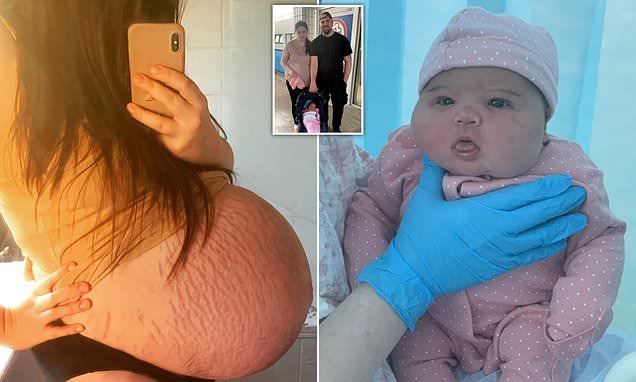 Big fat baby: a 21-year-old mother in the UK gave birth to a girl of ...